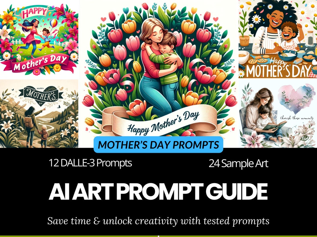Happy Mother's Day Prompt Guide DALLE Prompt Guide for Making Clipart ...