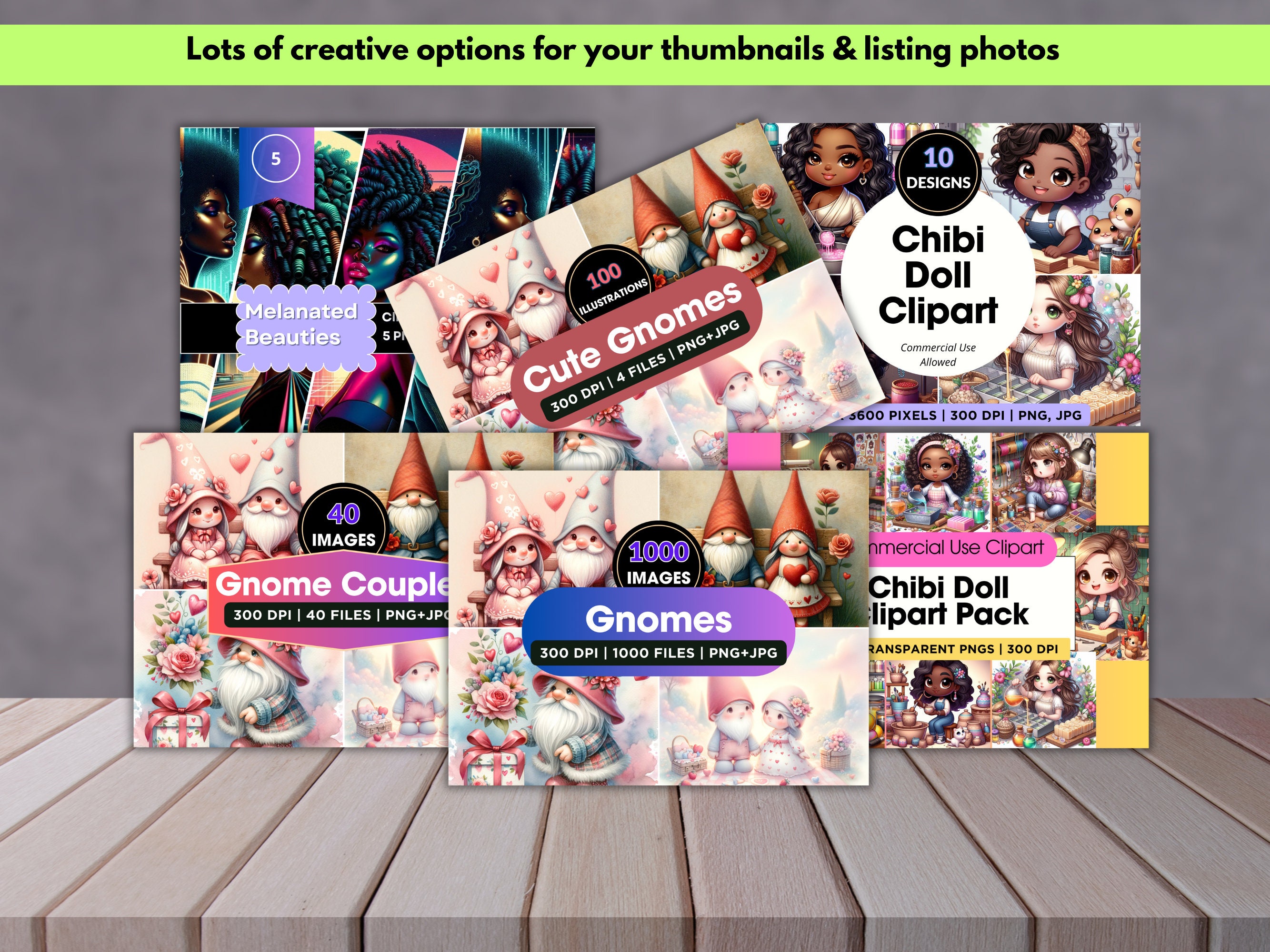 13 Canva Clipart Mockup Templates Bundle for Etsy Sellers & Artists ...