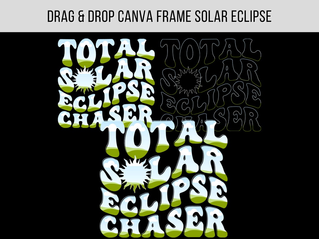 Canva Frame for Making Solar Eclipse Designs Drag and Drop Your Image ...