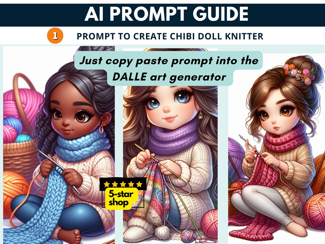 Knitting Chibi Doll DALLE Prompt Guide DALLE Prompt Guide for Chibi ...