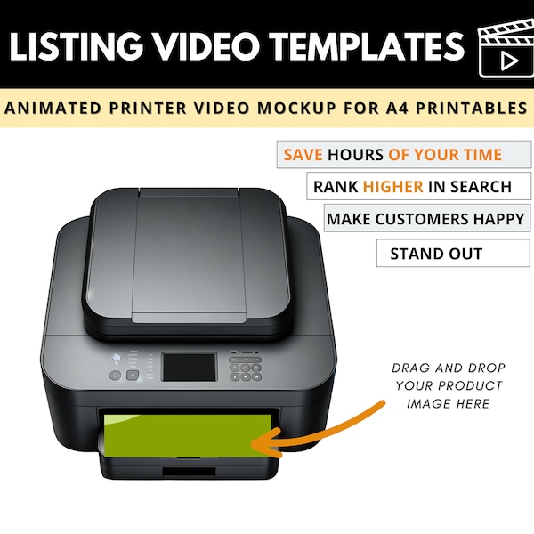 Canva Printer Mockup - Etsy