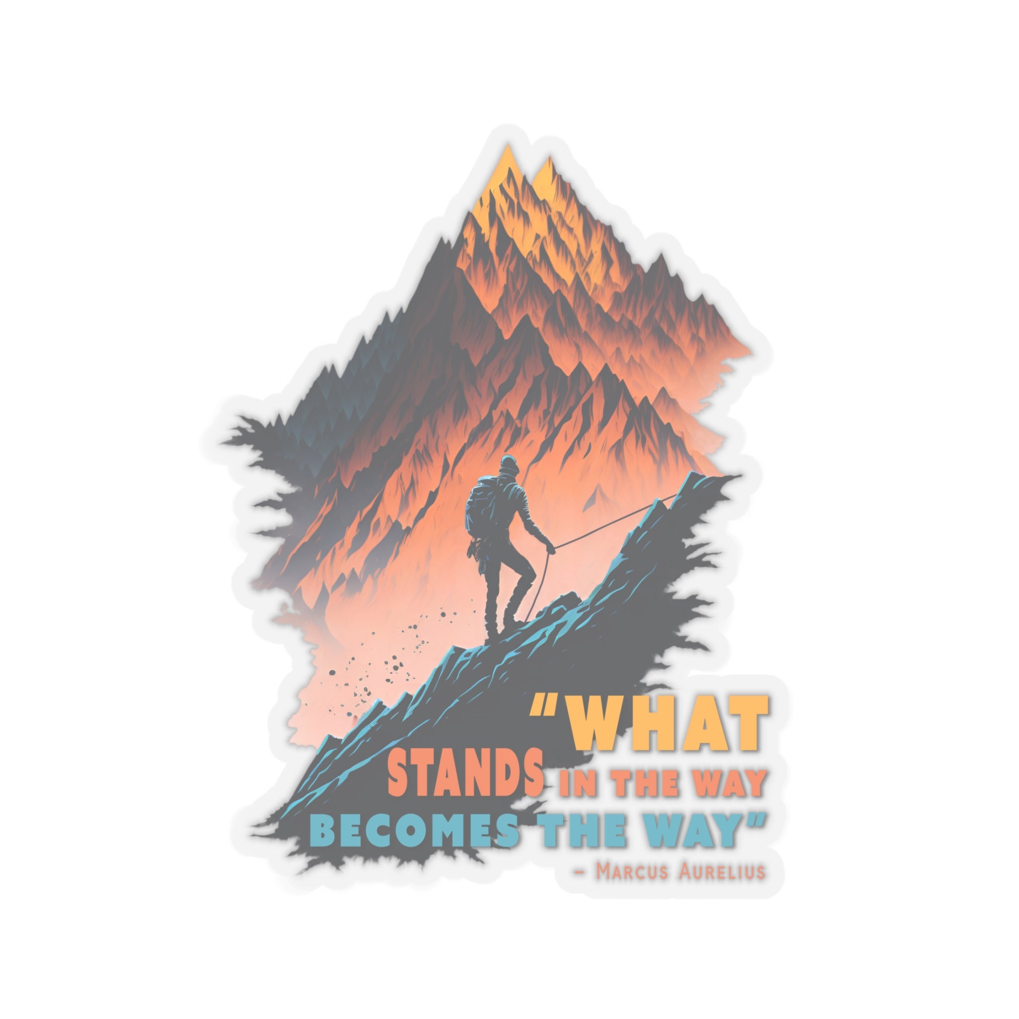 Marcus Aurelius Stoicism Quote Kiss-cut Vinyl Sticker, what Stands in ...