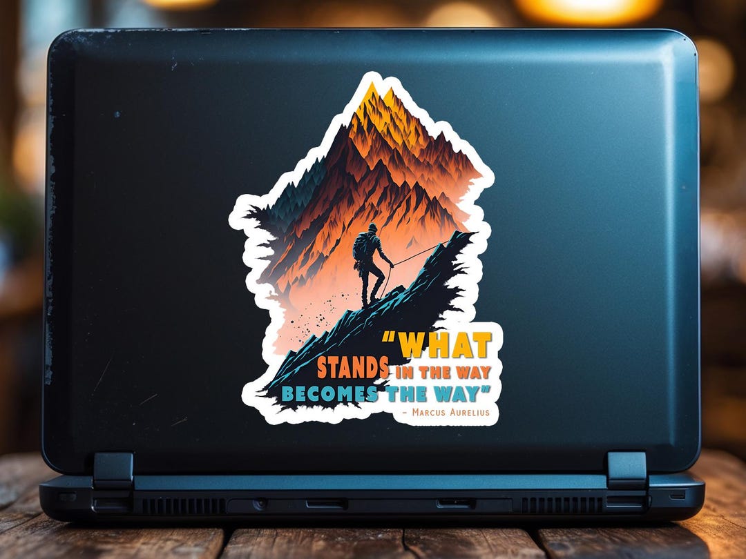 Marcus Aurelius Stoic Sticker, "what Stands in the Way Becomes the Way ...