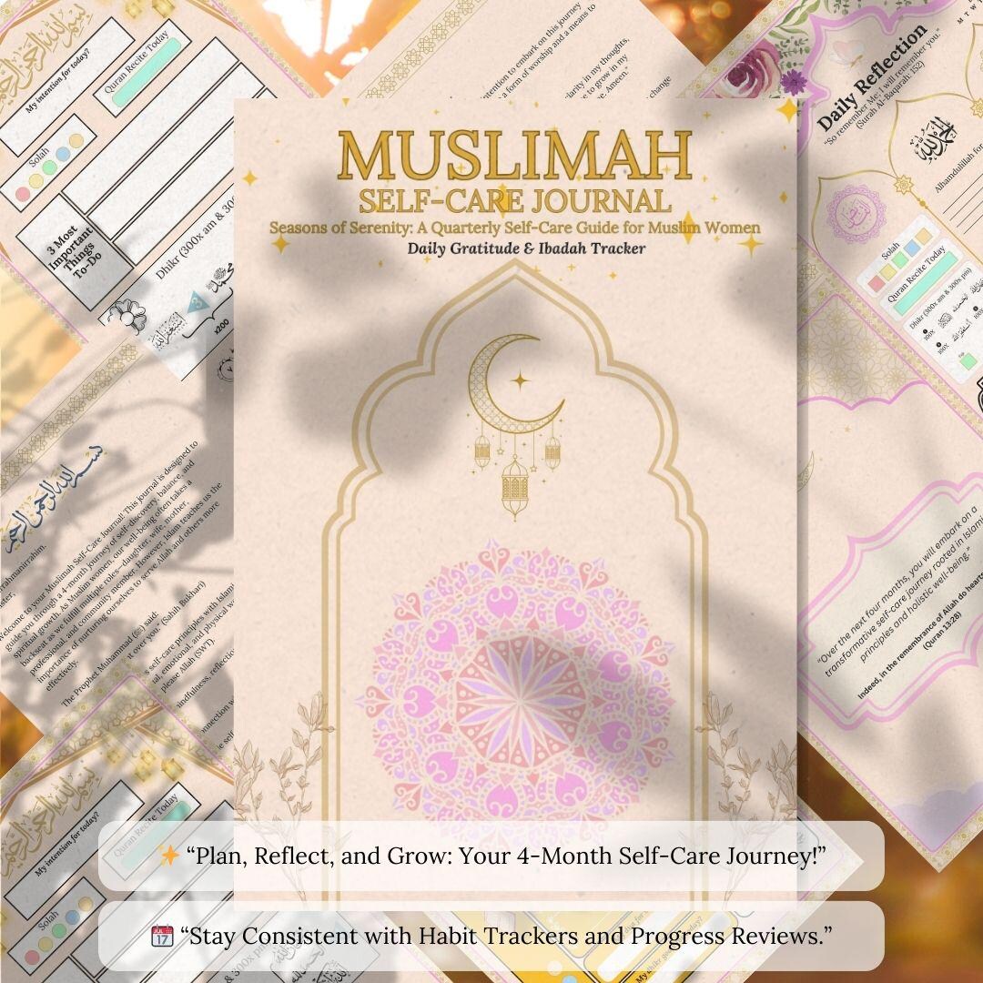 Muslimah Self-care Planner for 2025 132-pages Daily Routine, Salah ...