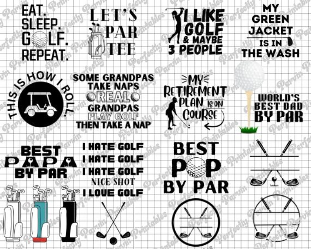 Golf SVG Bundle Golf PNG Bundle, Cricut Cut File Svg, Free Commercial ...