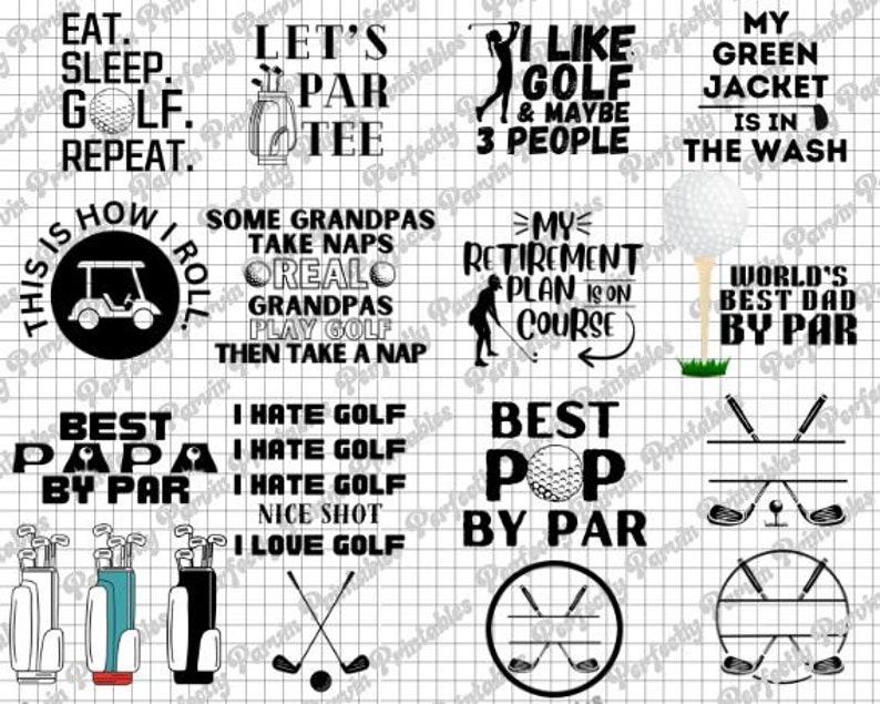Golf SVG Bundle Golf PNG Bundle, Cricut Cut File Svg, Free Commercial ...