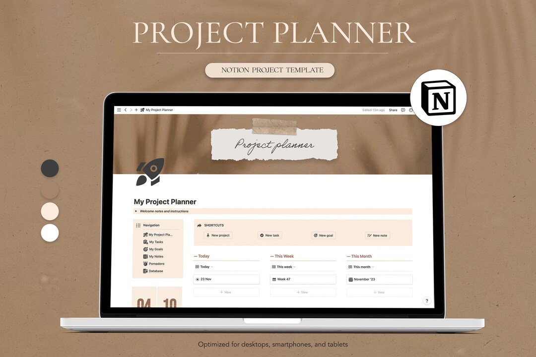 Notion Project Template Concept Project Manager Notion Project Planner ...