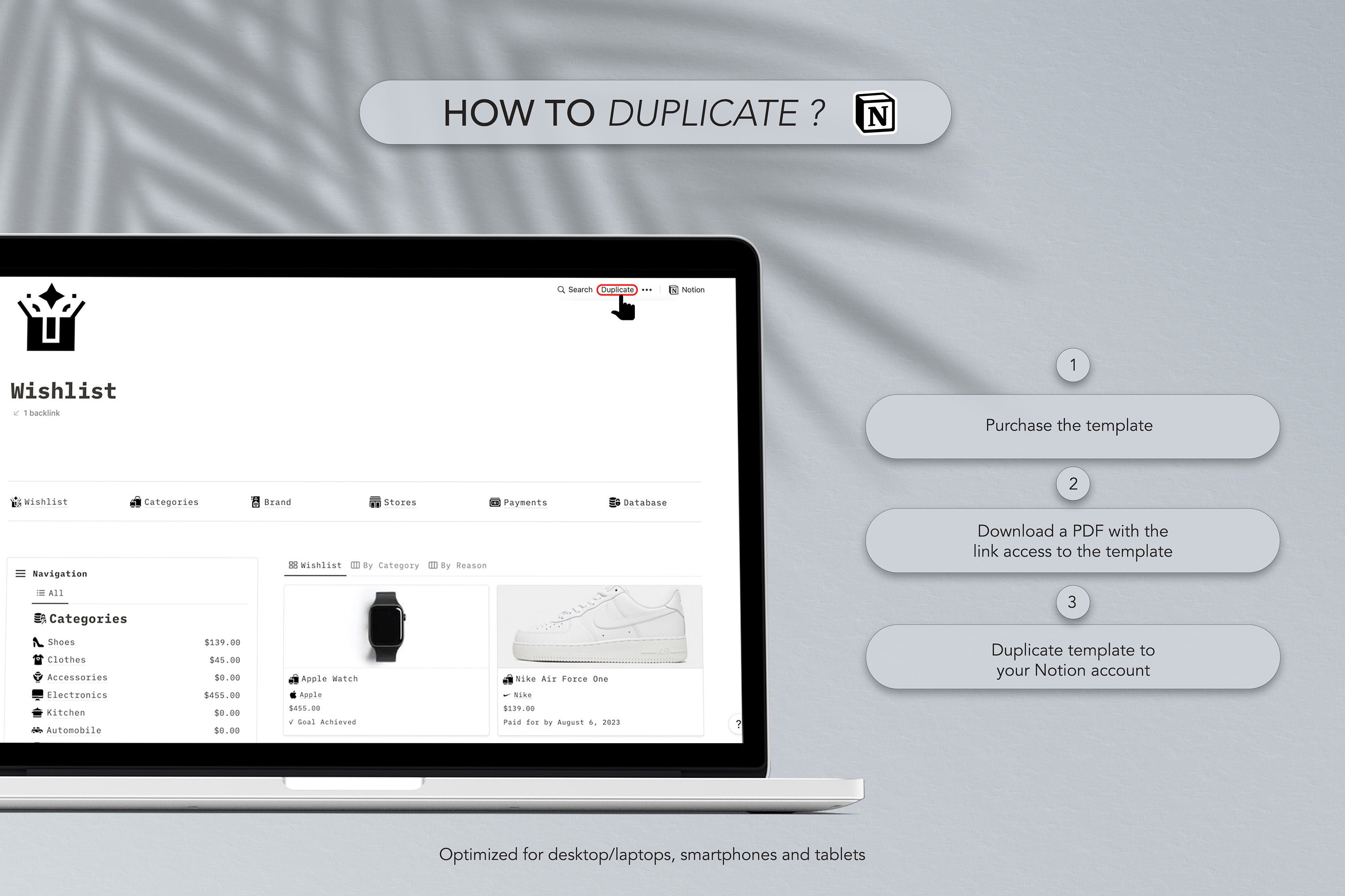 Notion Wishlist Template - Organize Your Desires and Prioritize Your ...