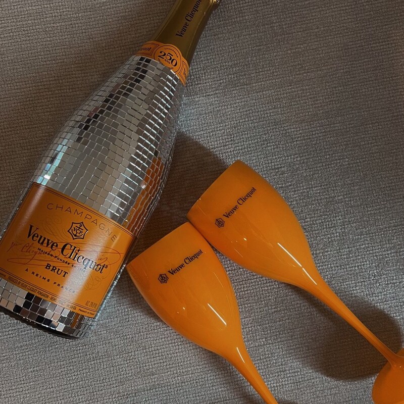 Orange Champagne Flute - Etsy