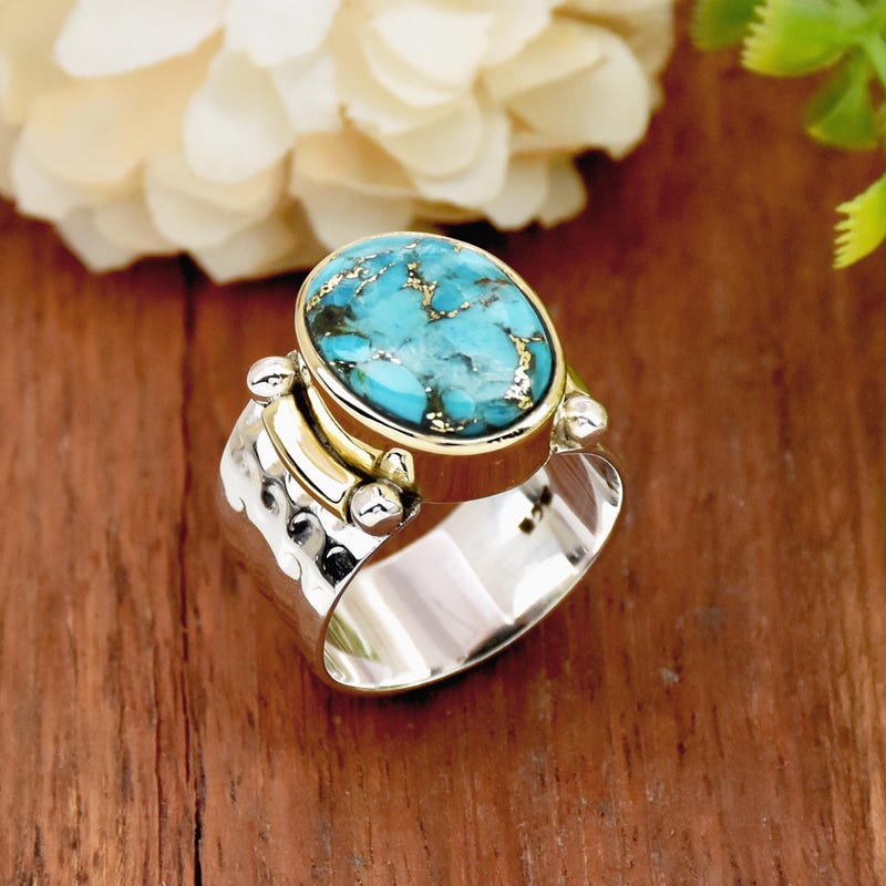 Huge Turquoise Bracelets - Etsy