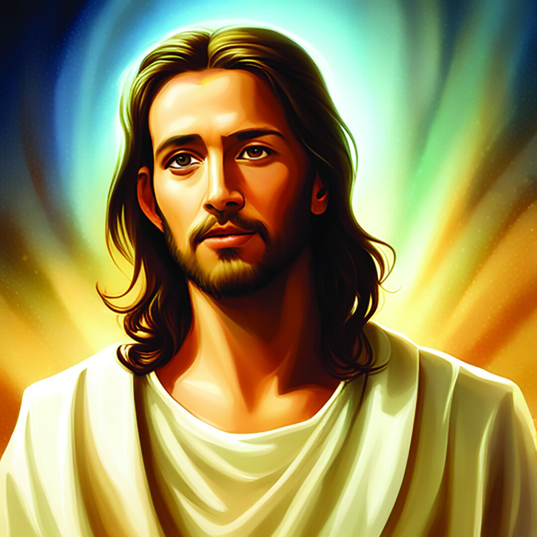 Digital Painting of Jesus Christ, Christ Art, Christ AI Illustration ...