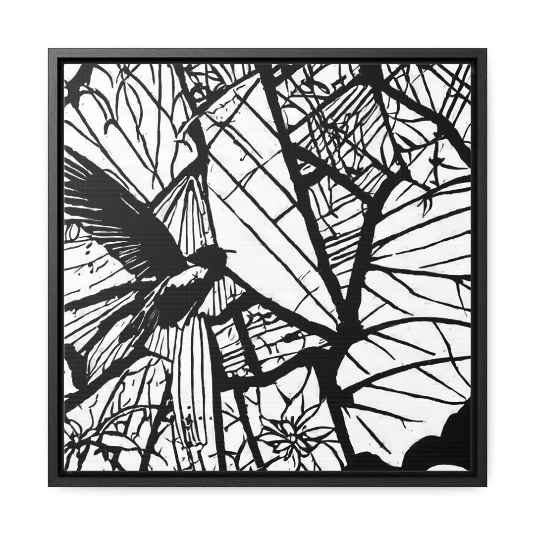 Abstract Bird, Black and White Wall Art Canvas , Canvas Wall Art ...