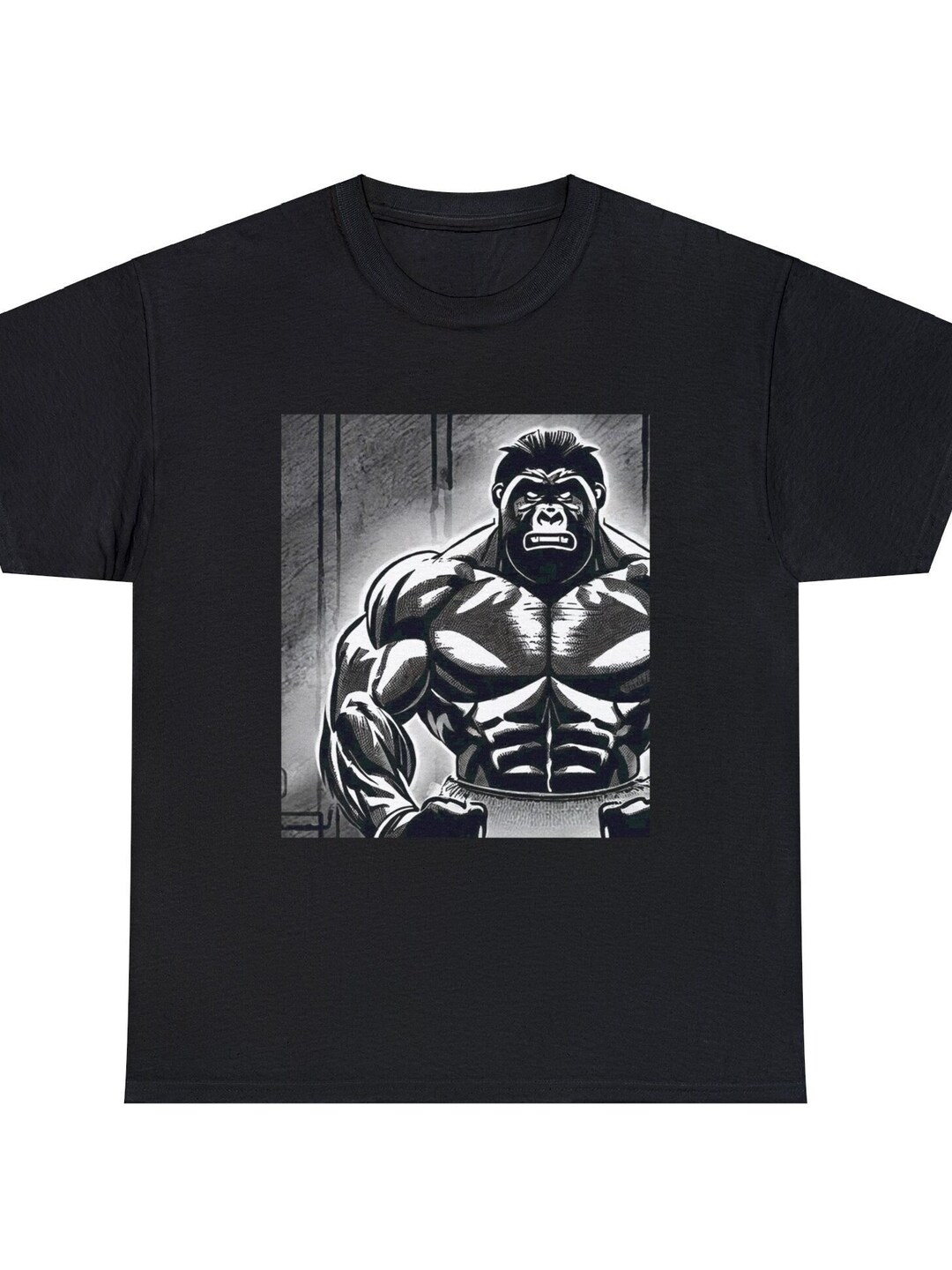 Agressive Unique Jersey Bizarre Gorilla Ape Gym Tee Bodybuilder/alpha ...