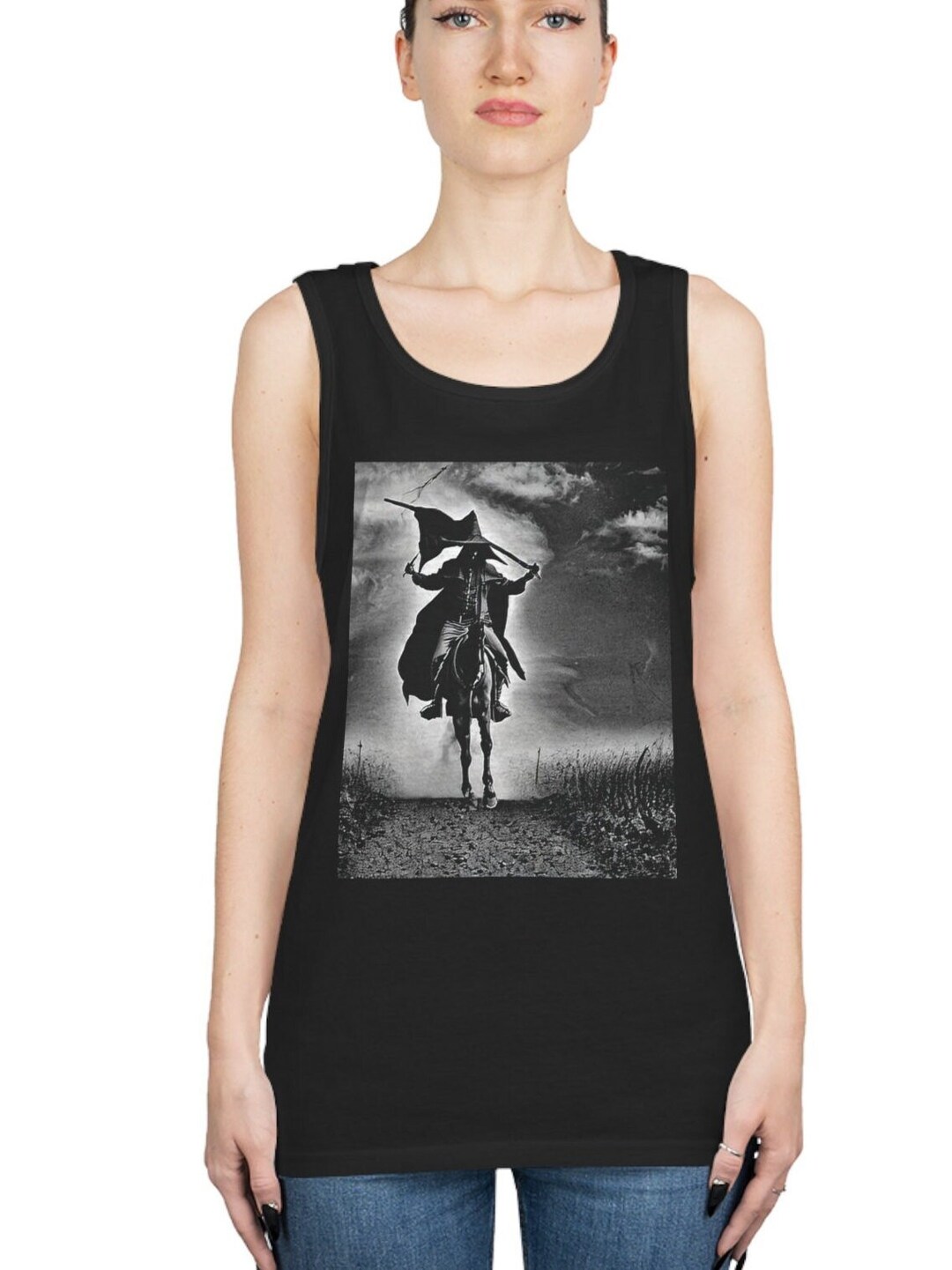 Sinister Vest With Grim Reaper, Reaper Design, Gothic Sleeveless Shirt ...
