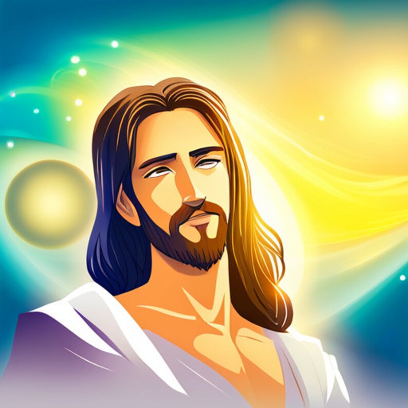 Jesus Christ .jesus Art. Ai Generated Image.low Quality.one Image of ...