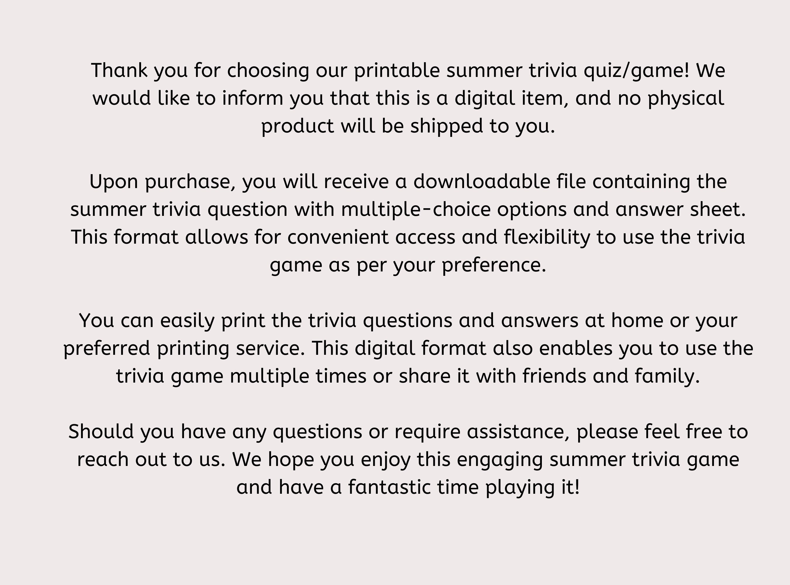 Sizzlin' Summer Trivia: Test Your Knowledge With Fun and Surprising ...