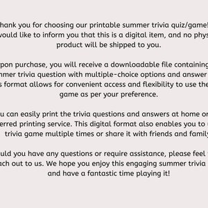 Ultimate Printable Summer Trivia Game: Test Your Knowledge - Fun and ...