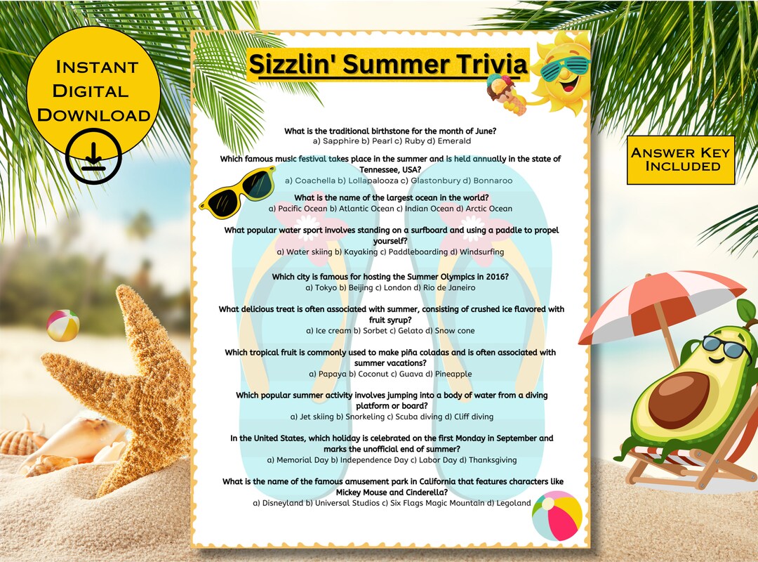 Sizzlin' Summer Trivia: Test Your Knowledge With Fun and Surprising ...