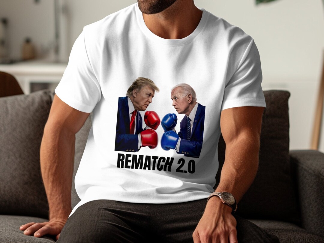 Rematch 2.0 T-shirt, Funny Boxing Theme Shirt, Election Humor Tee ...
