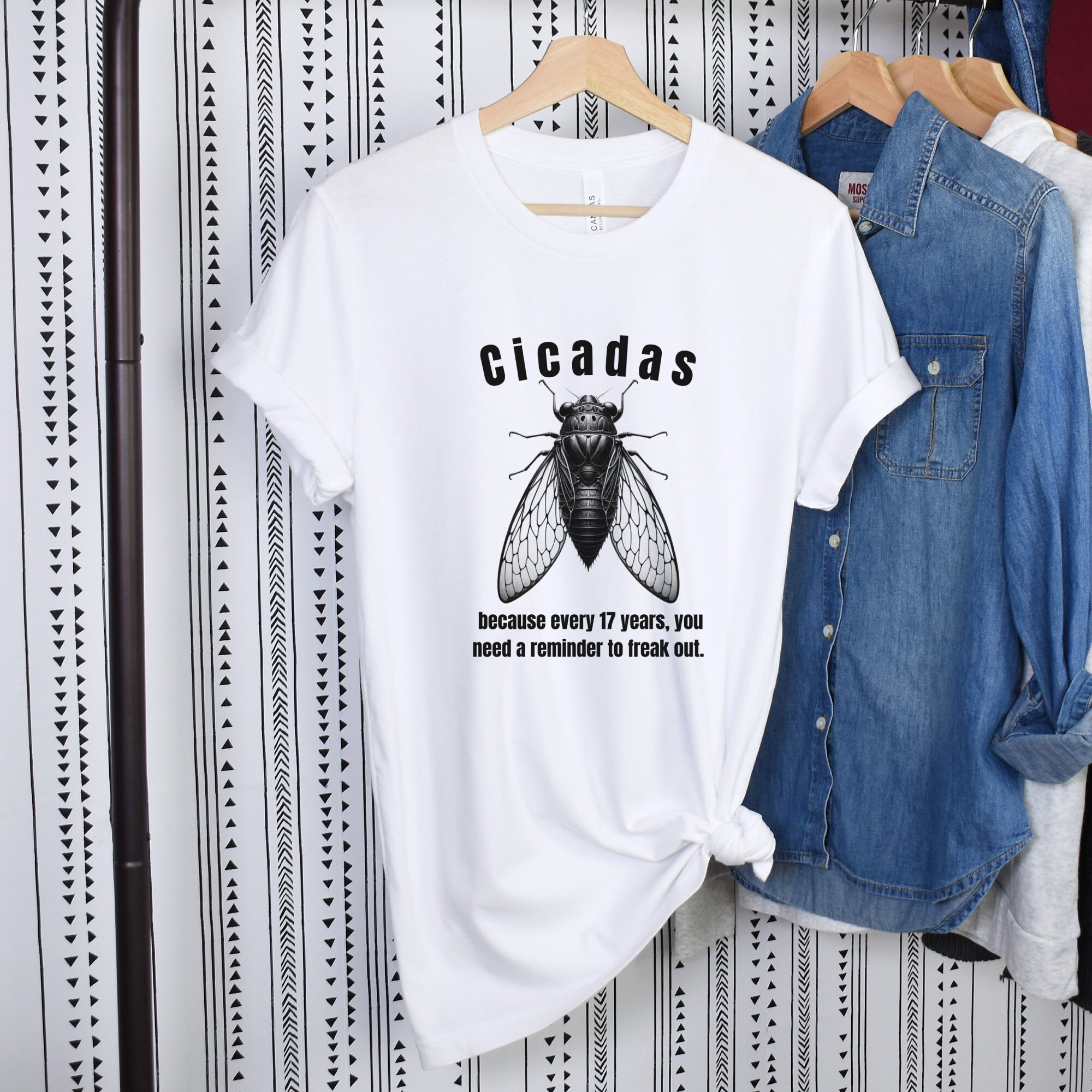 Camiseta de cigarras Diseño de insectos vintage Regalo amante de la ...