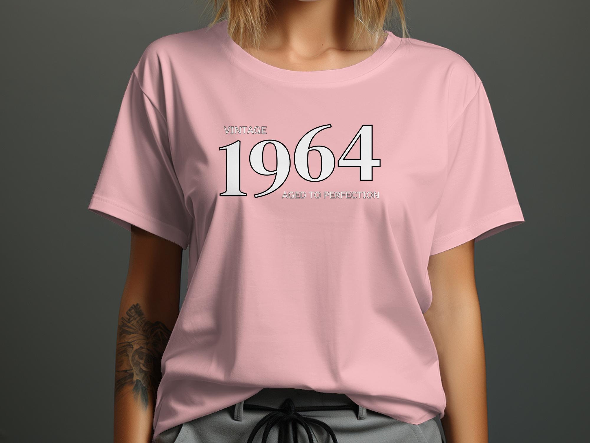 Vintage 1964 Aged to Perfection T-shirt, Retro Birthday Gift Tee, Classic 1964 Birth Year Shirt ...