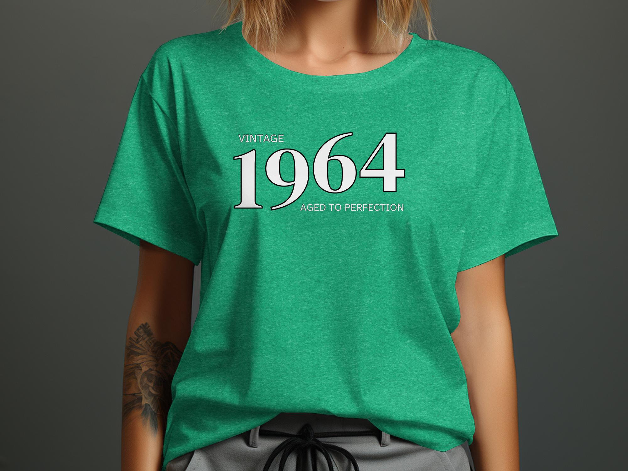 Vintage 1964 Aged to Perfection T-shirt, Retro Birthday Gift Tee ...