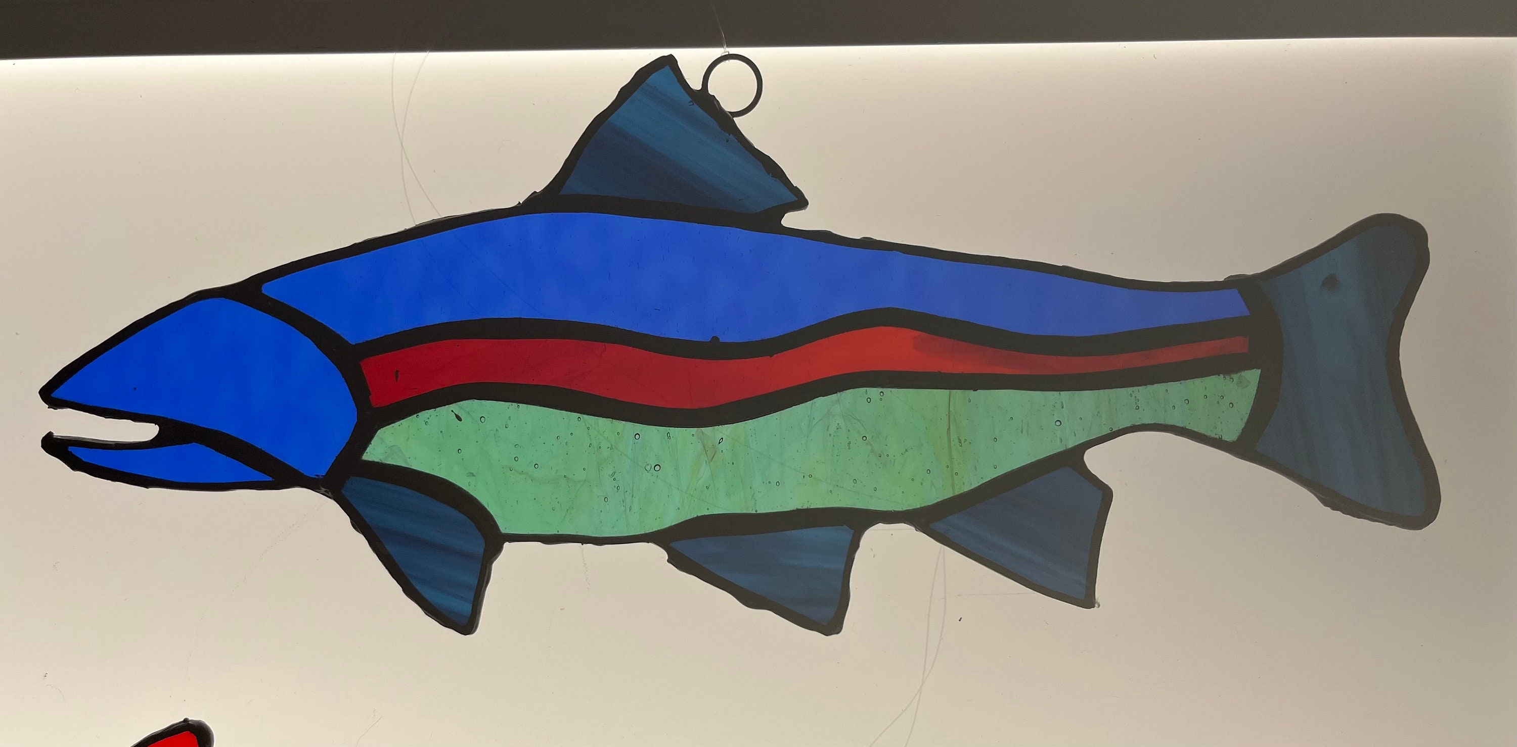 Colorful Handmade Stained Glass Fish ( Trout) - Etsy