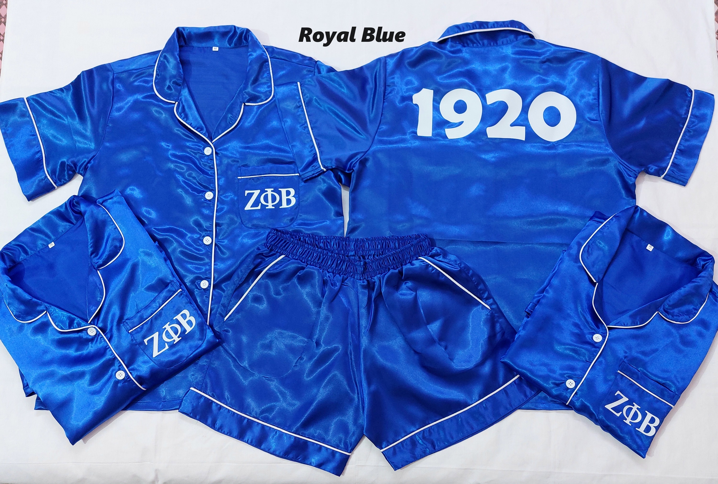 Baby Blue Pj's,personalized Satin Pyjamas,bridesmaid Pajama Set ...