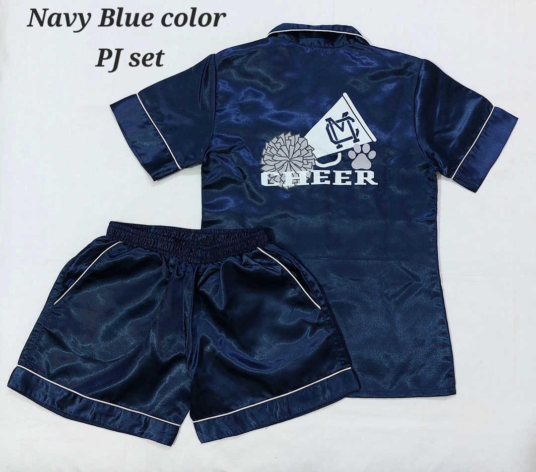Cheer Team Pajama Set,personalized Gift,silk Pajama,cheer Leaders Short ...