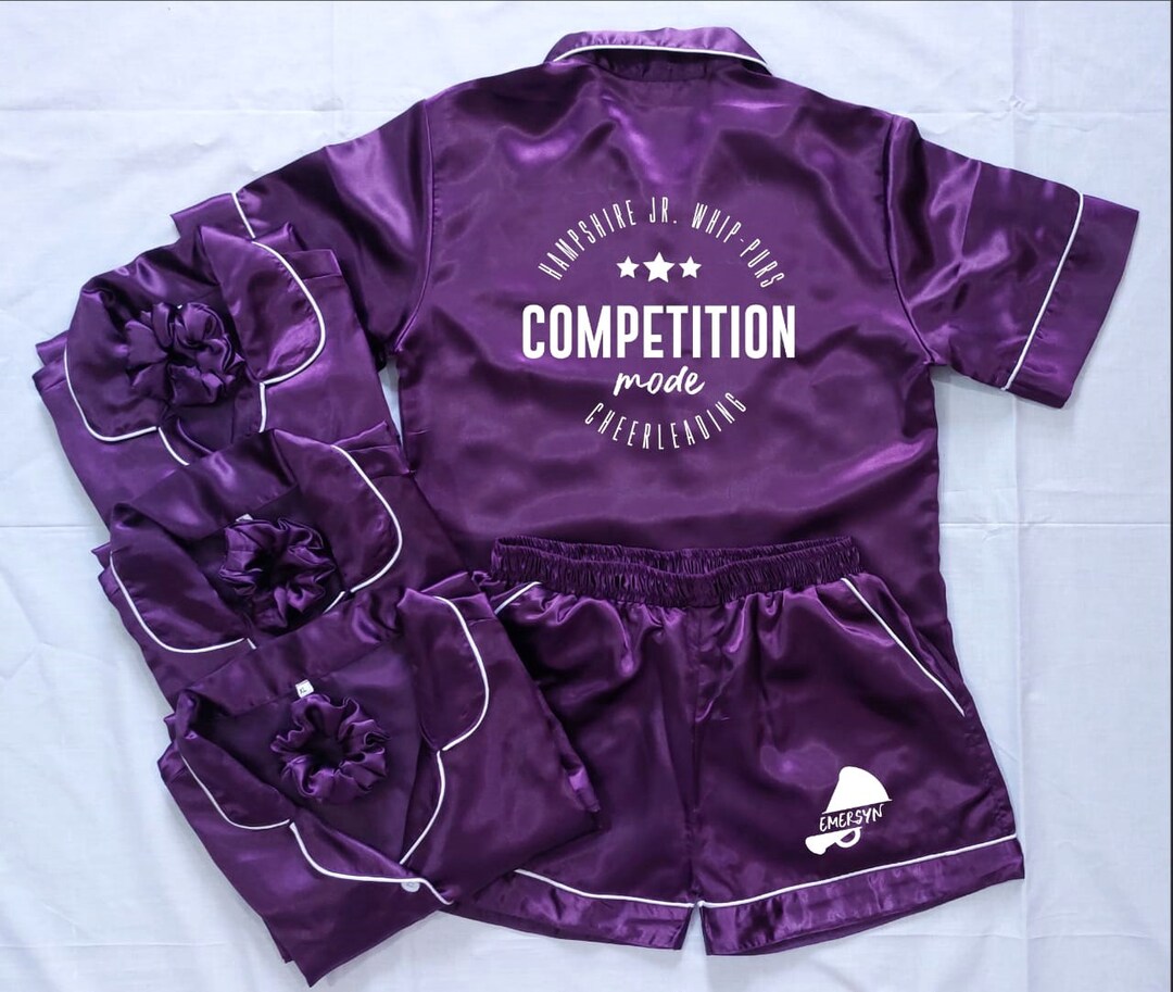 Cheer Team Pajama Set,school Team Shorts Set,college Team Pj's,dreaming ...