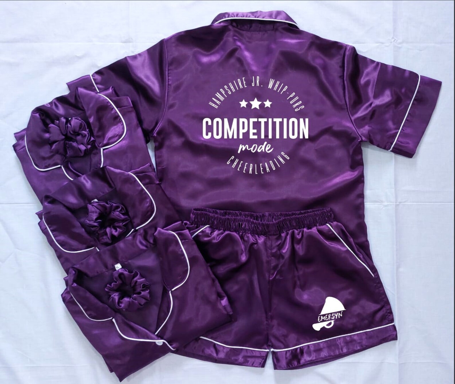 Competition Mode Pjs,cheer Team Pajama Set,school Team Shorts Set ...