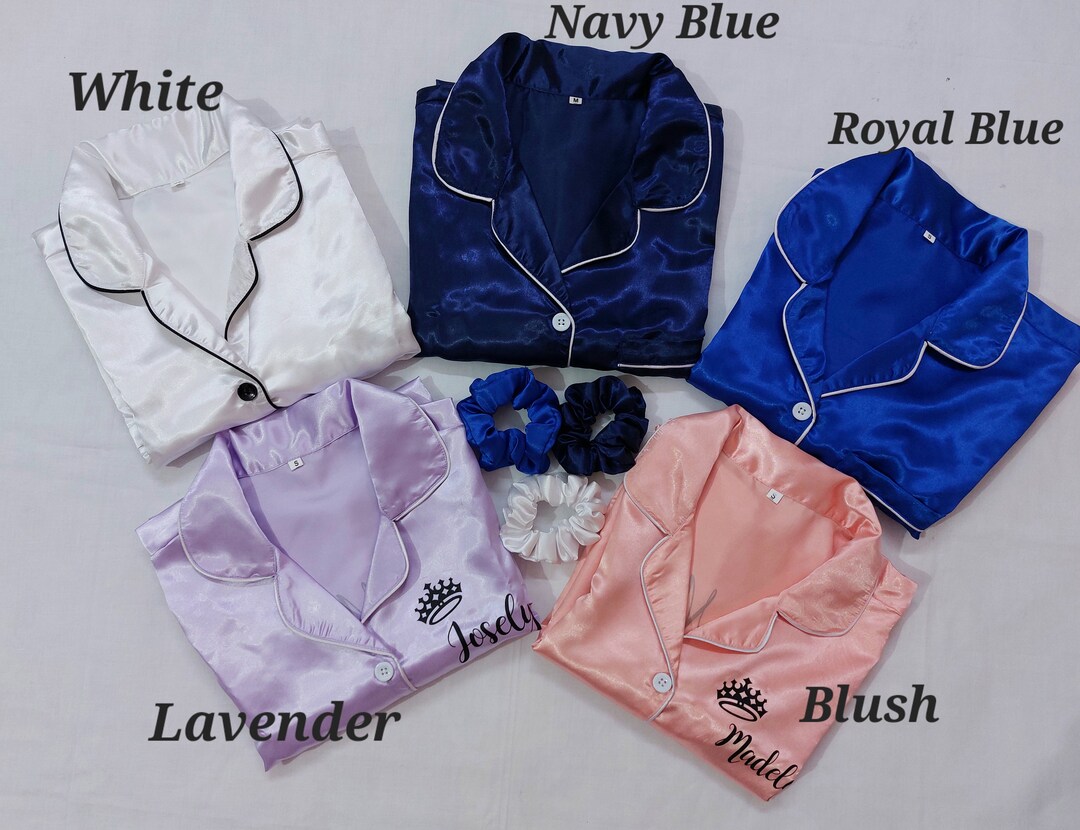 Mr and Mrs Custom Satin Pajamas,matching Satin Pajamas Couple,wedding ...