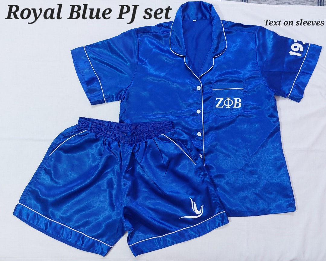 Zeta Phi Beta Pjs,sorority Pjs,dove Pjs,cheer Team Pajama Set,school ...