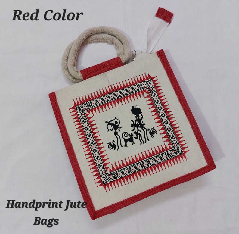 Set of 4 Handprint Jute Bags,jute Beach Bag,bridesmaid Proposal Gifts ...