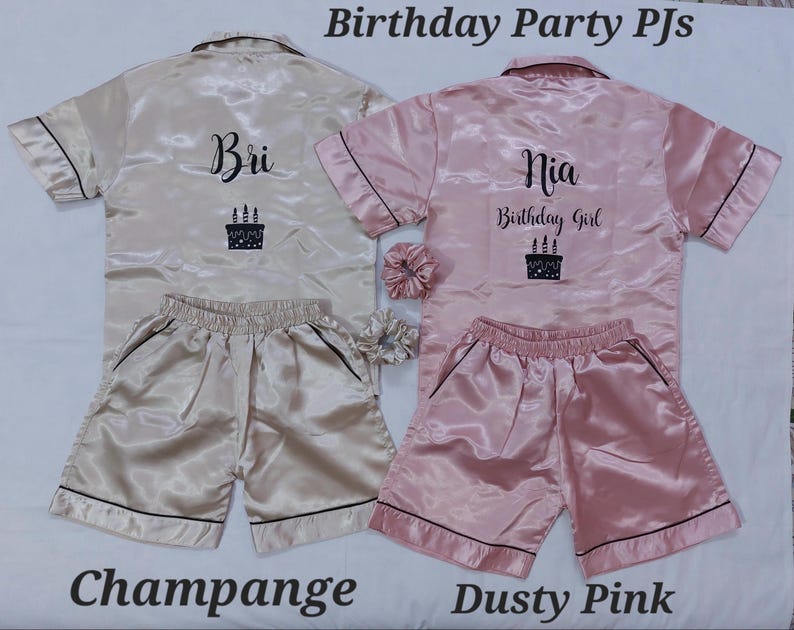 Kids Pajama Set,toddler PJ Set,personalized Flower Girl Pyjama Set,kid ...