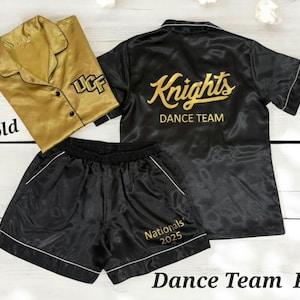 Matching Jammies PJ Sets,cheer Team Pajama Set,school Team Shorts Set ...