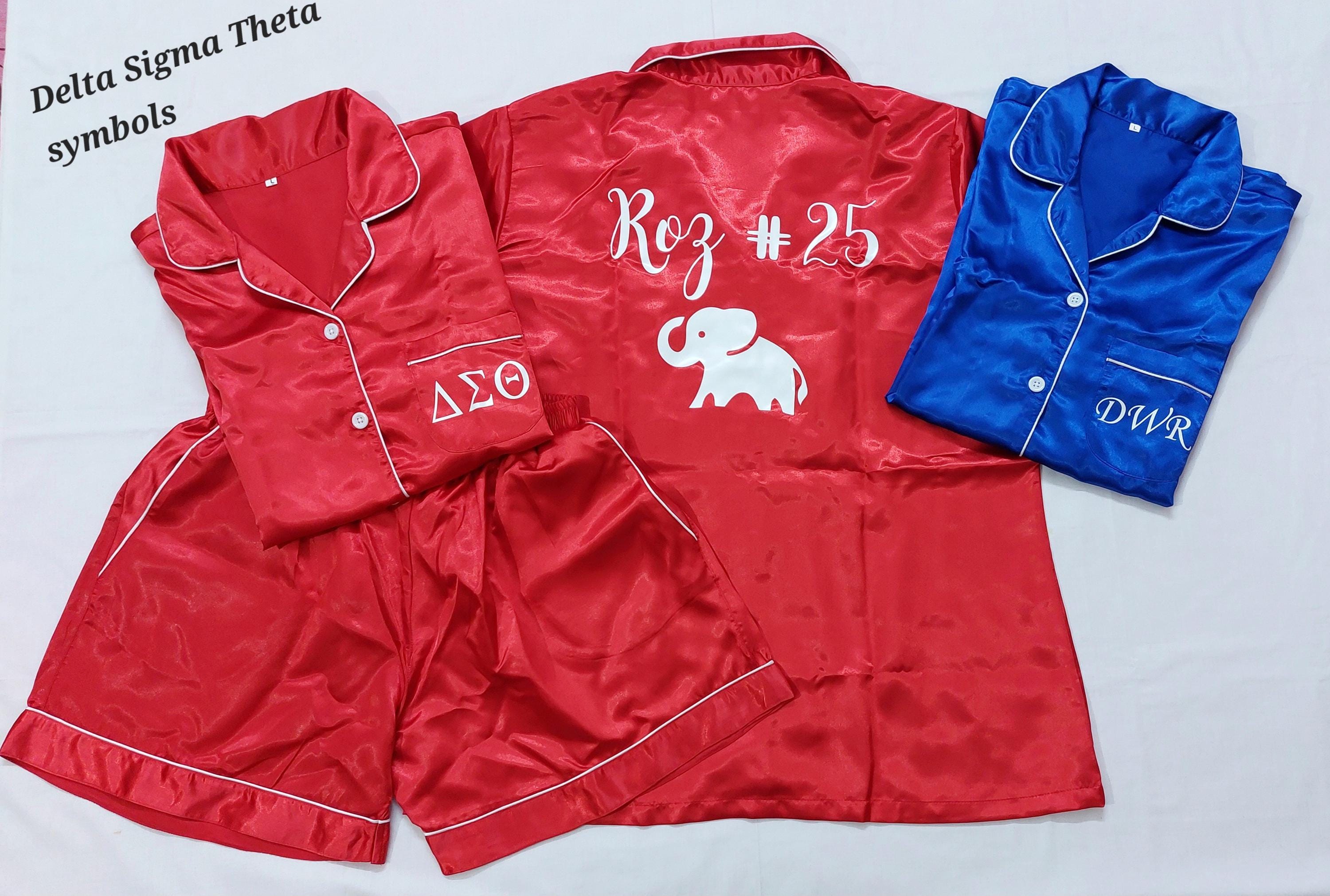 Zeta Phi Beta Pjs,sorority Pjs,dove Pjs,cheer Team Pajama Set,school ...