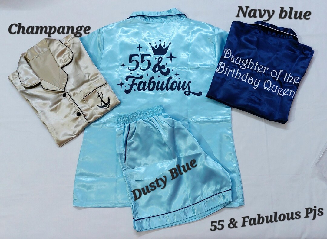 Birthday Queen Pjs,satin Pyjamas,bridesmaid Pyjama Set,bridal Party Pj ...