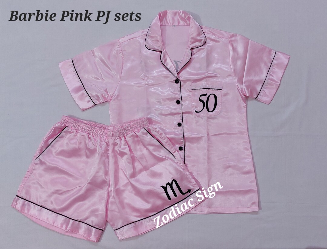 Baby Pink Color Pj's,soft Pink Color Pjs,light Pink Color Pjs ...