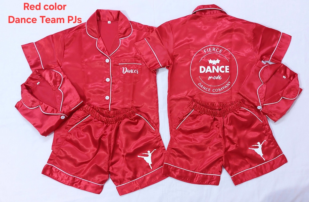 Dance Team Pjs,cheer Team Pajama Sets,dream Big and Hit Zero Pjs ...