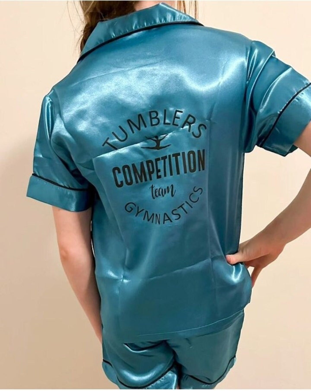 Gymnastics Pjs,fierce & Fearless Pjs,satin Pajama Sets,acro Pj's,acro ...