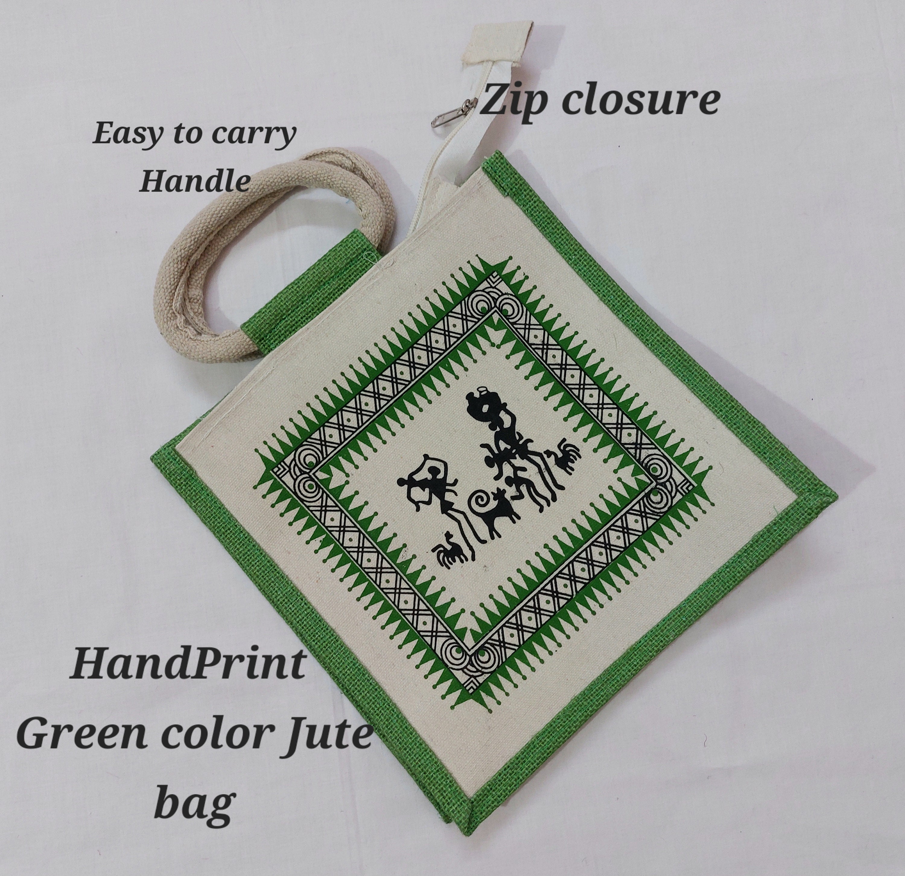Set of 4 Handprint Jute Bags,jute Beach Bag,bridesmaid Proposal Gifts ...