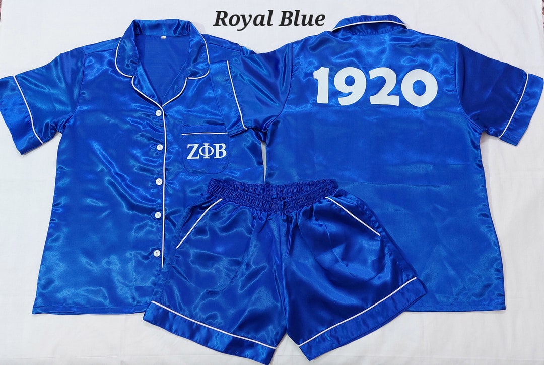 Royal Blue Color Pj's,personalized Satin Pyjamas,bridesmaid Pyjama Set ...