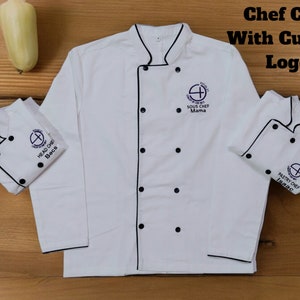 Unisex Chef Jacket With Name, Child's Chef Coat,personalized Chef Coat ...