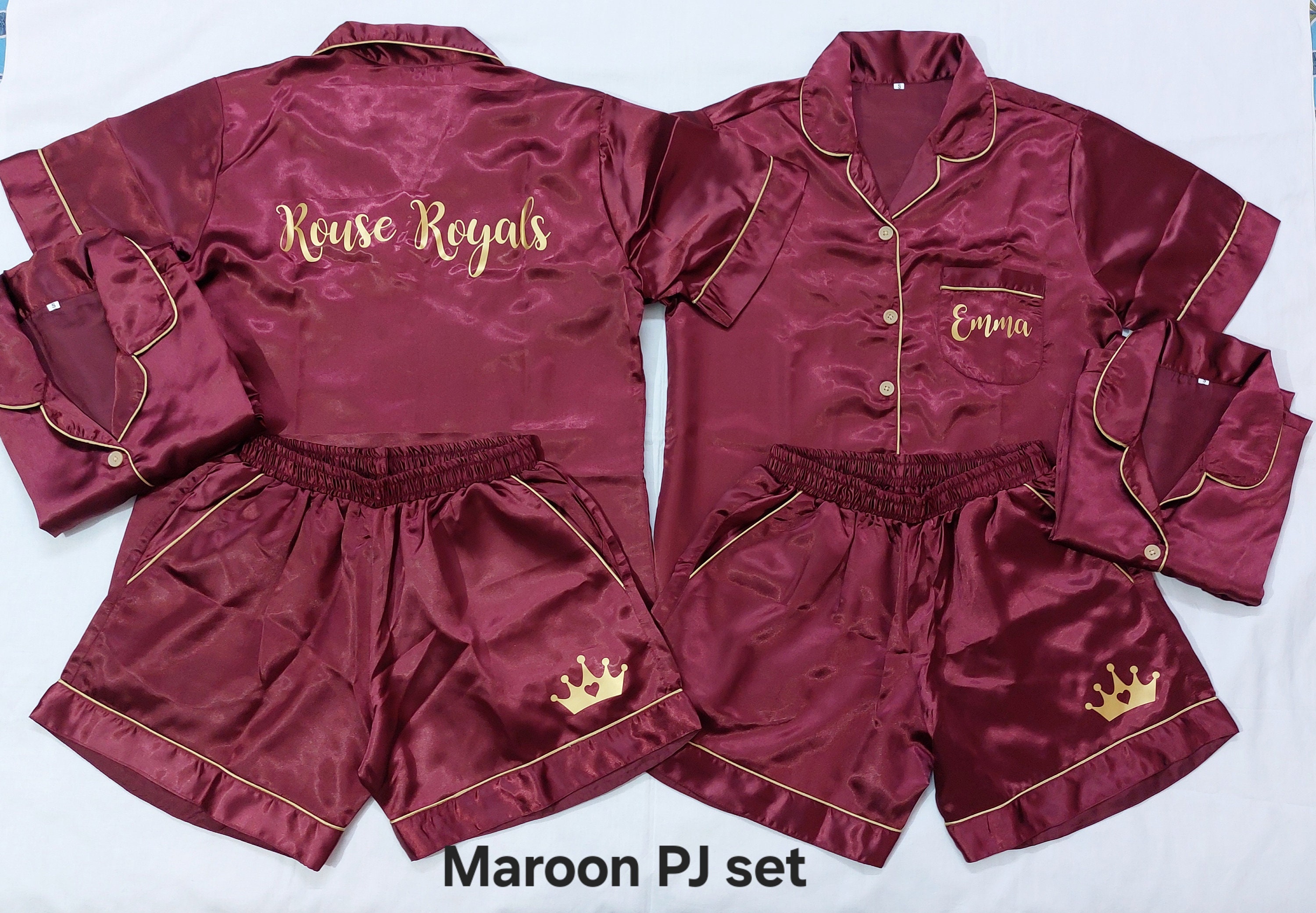 Softball Team Pjs,cheer Team Pajama Set,school Team Shorts Set ...