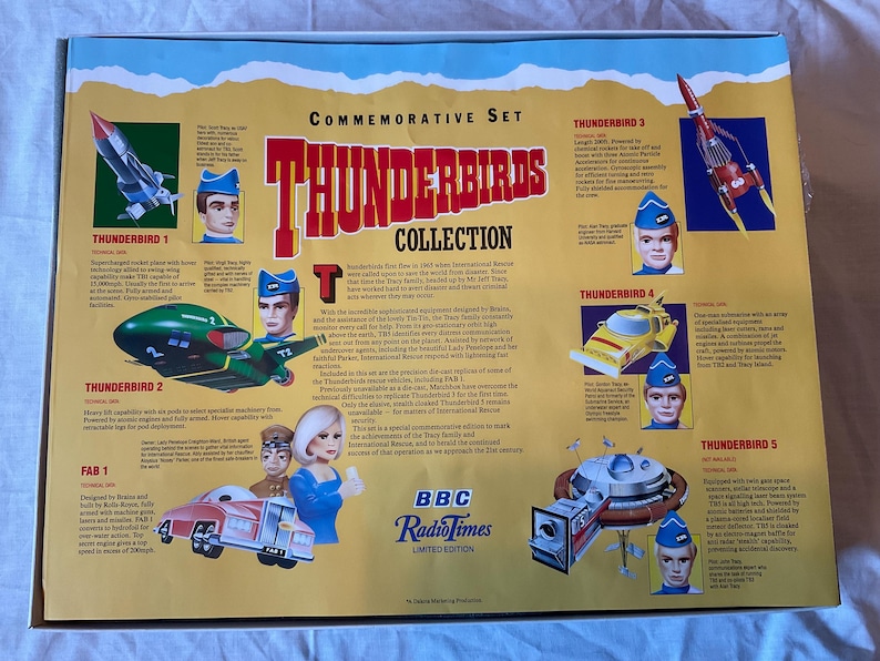 Thunderbirds Are Go - BBC Commemorative Set. - Etsy