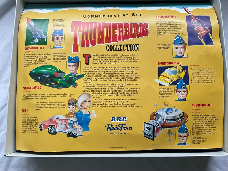 Thunderbirds Are Go - BBC Commemorative Set. - Etsy