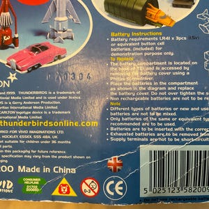 Thunderbirds Are Go! Talking Model of Thunderbird 1 With Three Phrases ...