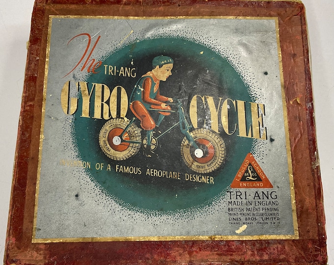 Vintage 1936 Triang Gyro Cycle invention of a Famous Aeroplane Designer ...