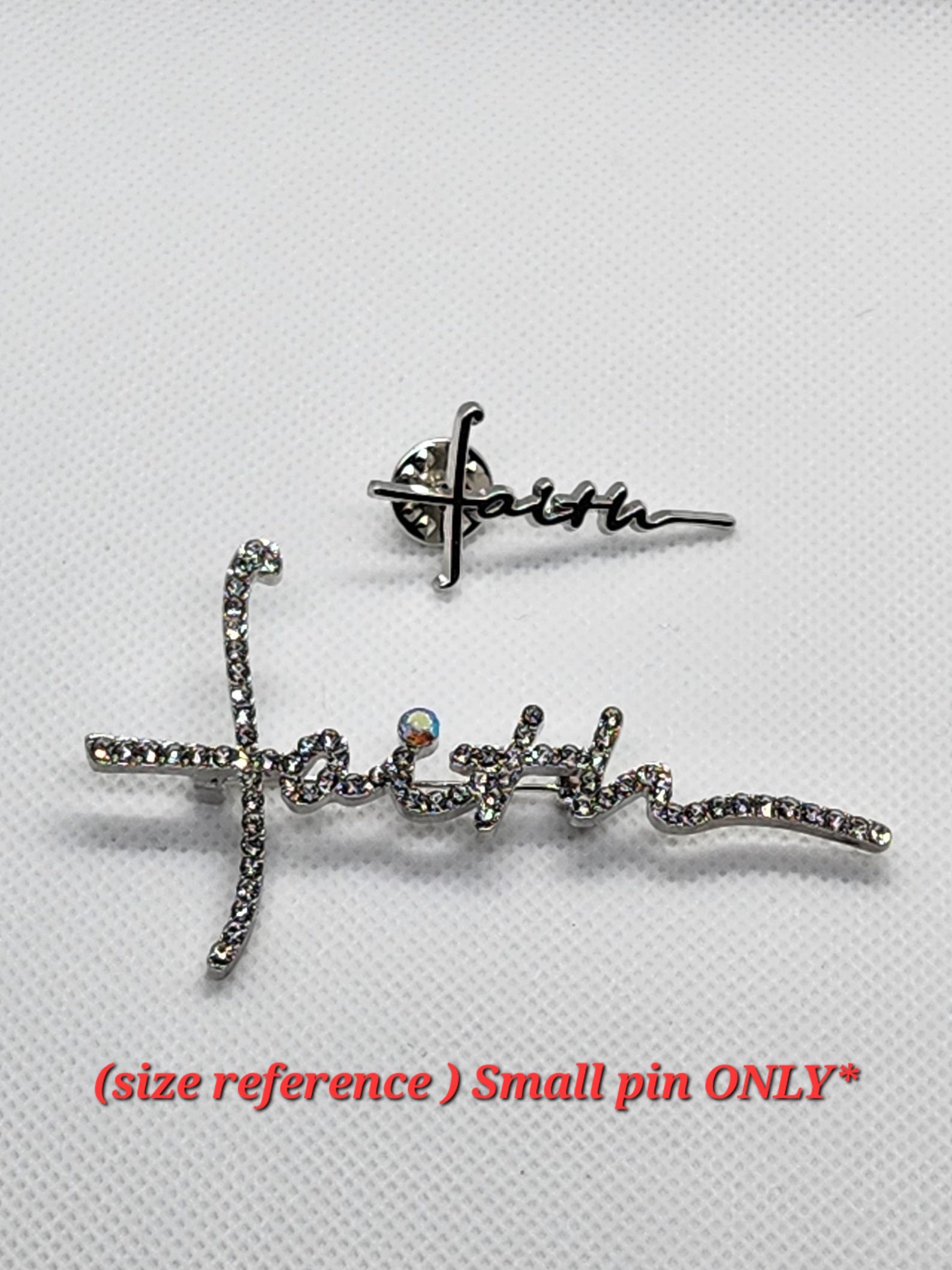 Faith Enamel Pin: Religious Lapel Pin - Etsy